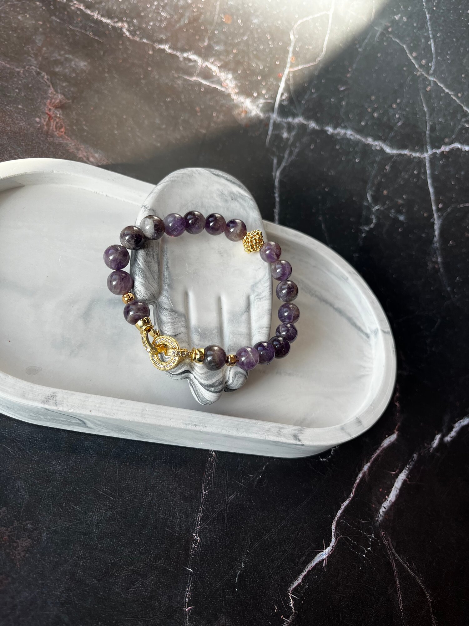 Браслет, кристалл, фианит