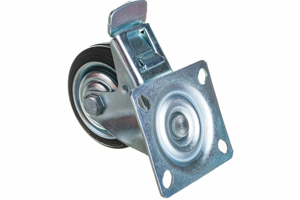 MFK-TORG SCB93 75 мм Колесо промышленное поворотное с тормозом для тележек 4003075