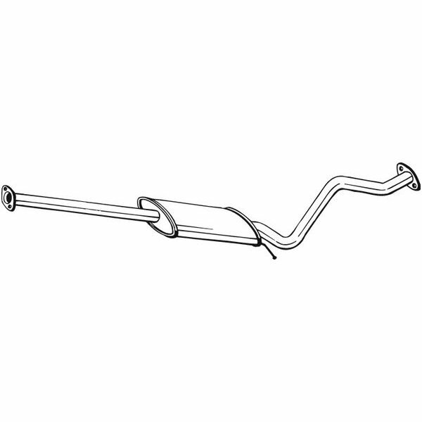 Средний глушитель выхлопных газов, BOSAL 285-357 (1 шт.)