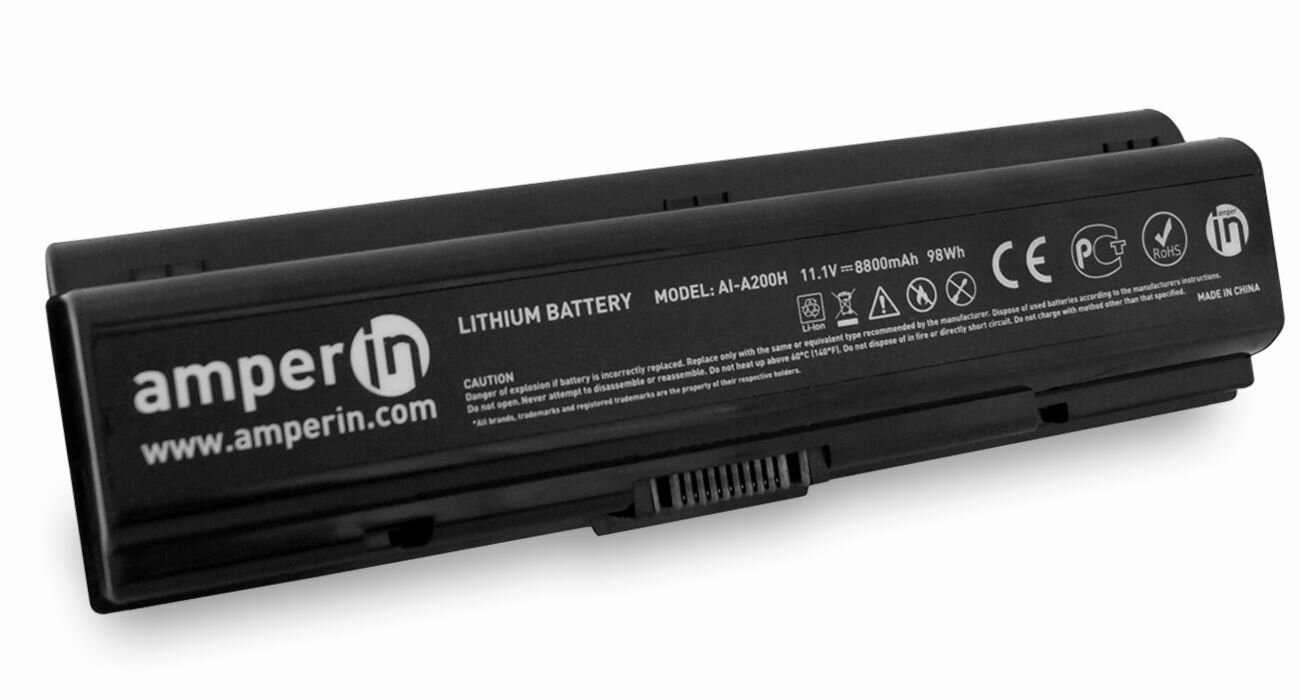 Аккумулятор усиленный Amperin для Toshiba Satellite L450 11.1V (8800mAh)