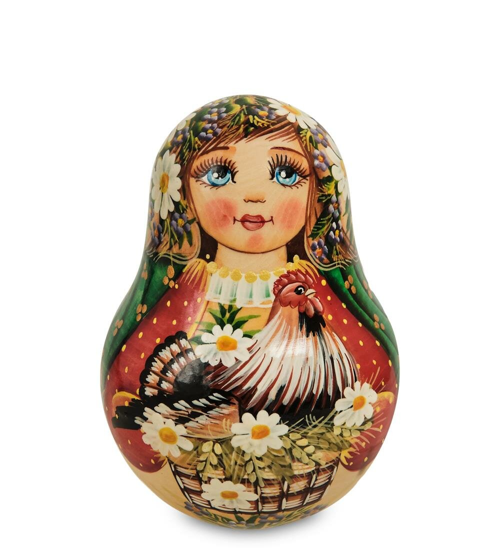 Матрешка - неваляшка Машенька с несушкой