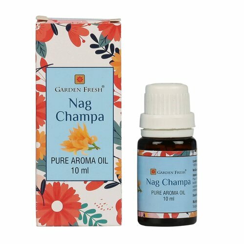 NAG CHAMPA Pure Aroma Oil, Garden Fresh (НАГ чампа чистое ароматическое масло, Гарден Фреш), 10 мл.