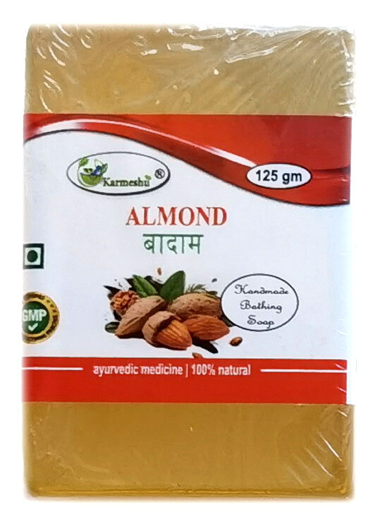 ALMOND Handmade Bathing Soap, Karmeshu (миндаль мыло ручной работы, Кармешу), 125 г.