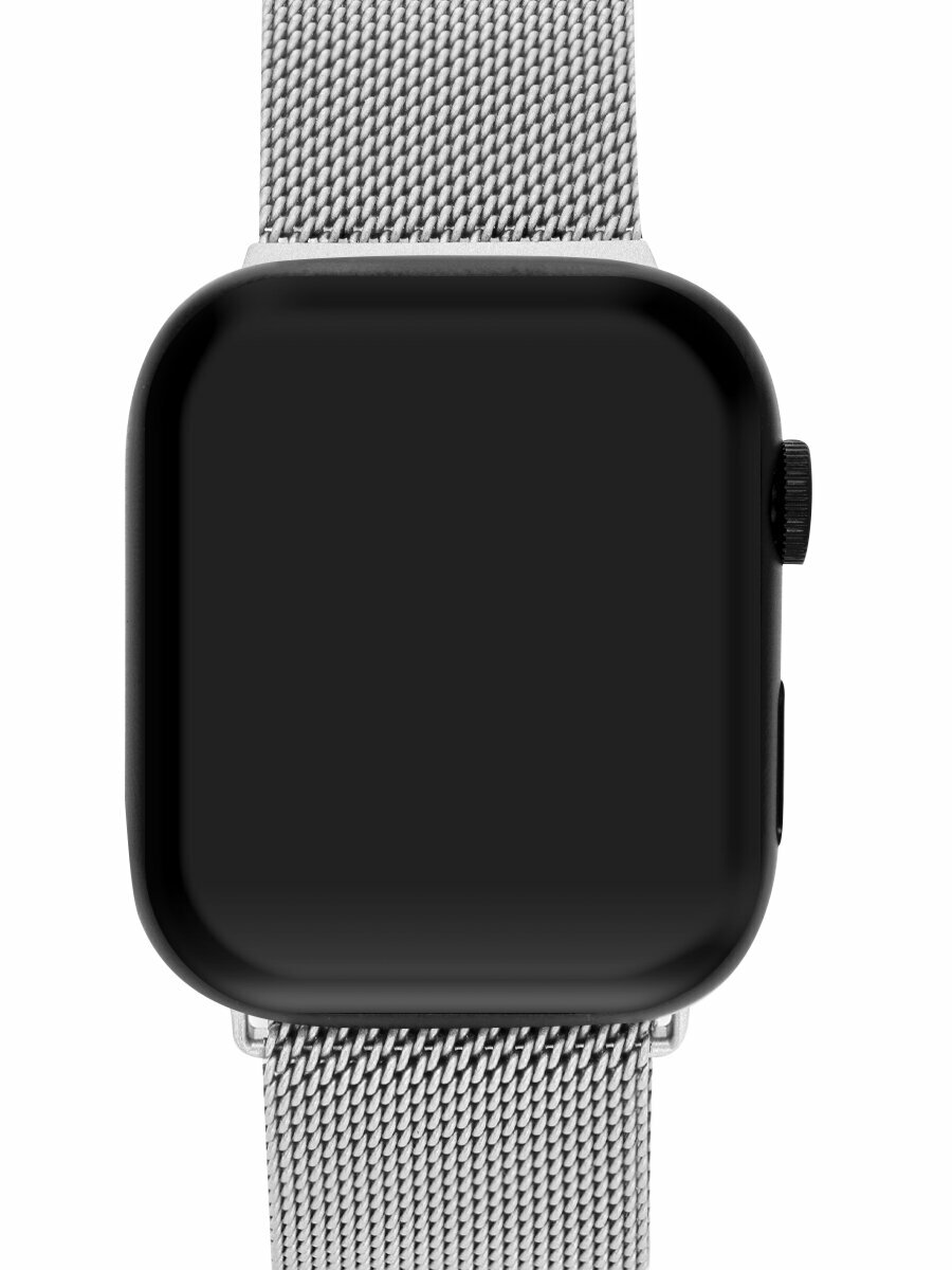 Ремешок для часов Apple Watch Ultra/49/45/44/SE/42 Mutural Оригинал, ультралегкий металлический на магните — Серебристый