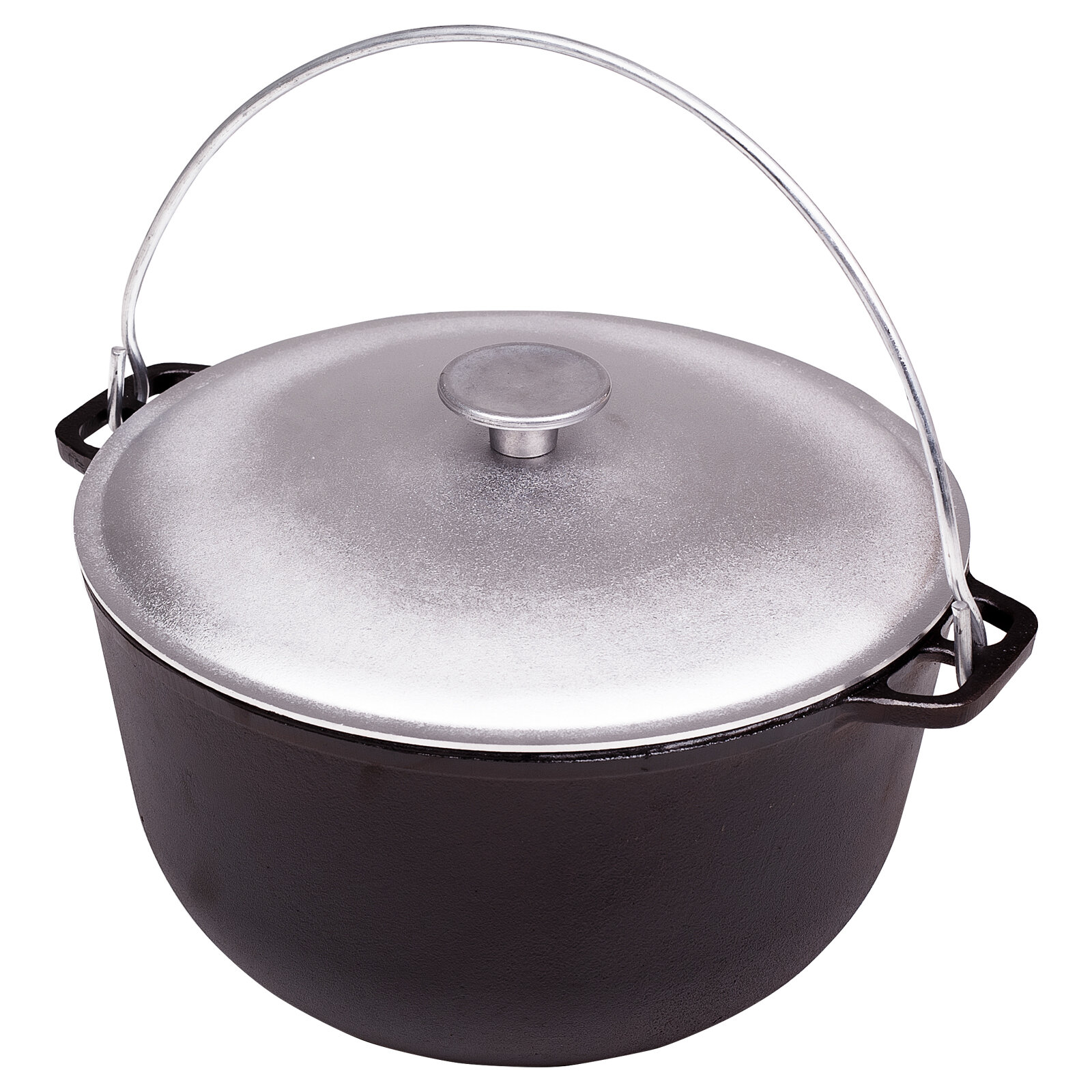 Казан походный Гардарика 6л с алюминиевой крышкой 1506-6 чугун