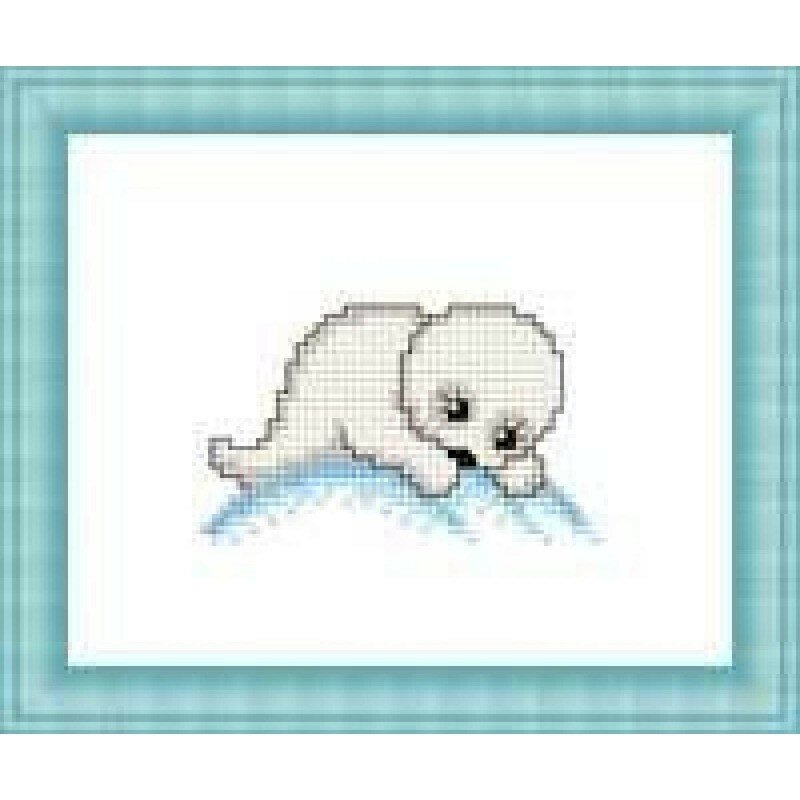 Набор для вышивания Сделано с любовью #М-008 Белёк, Счетный крест, 10 х 10 см