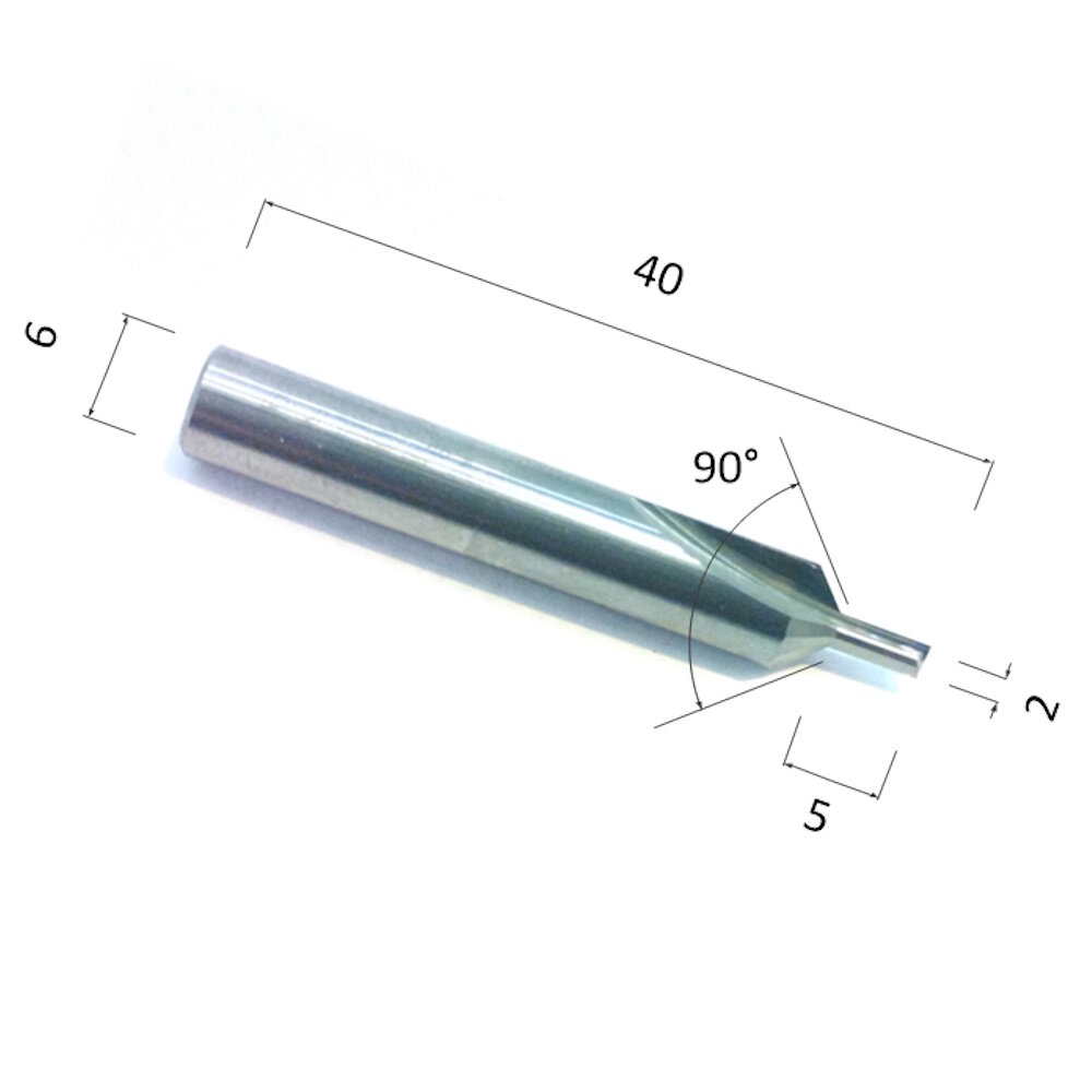 Гравер DJTOL AZHX6205 прямой конусный двухзаходный (по дереву, ДСП, МДФ)