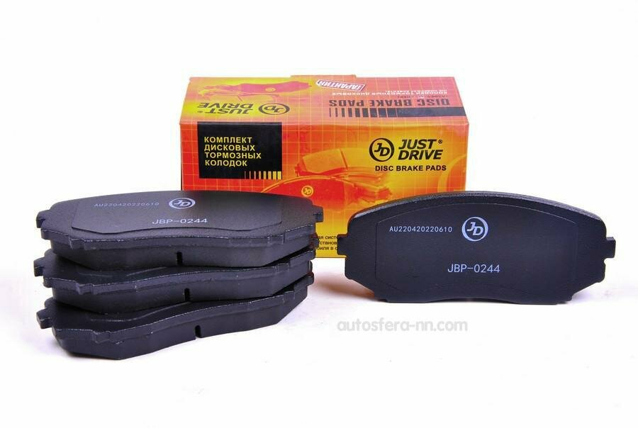 JUST DRIVE JBP0244 Колодки тормозные, передние D3142