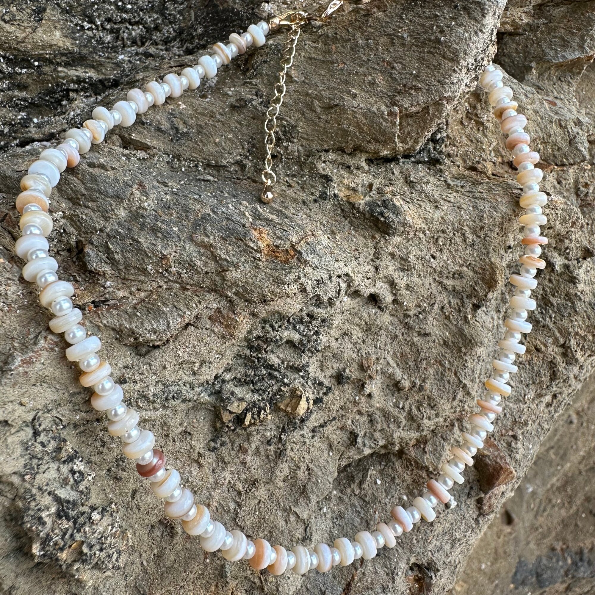 Колье, перламутр, жемчуг культивированный