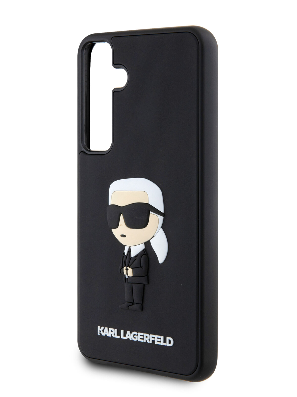 Lagerfeld для Galaxy S24+ чехол 3D Rubber NFT Karl Ikonik Hard Black