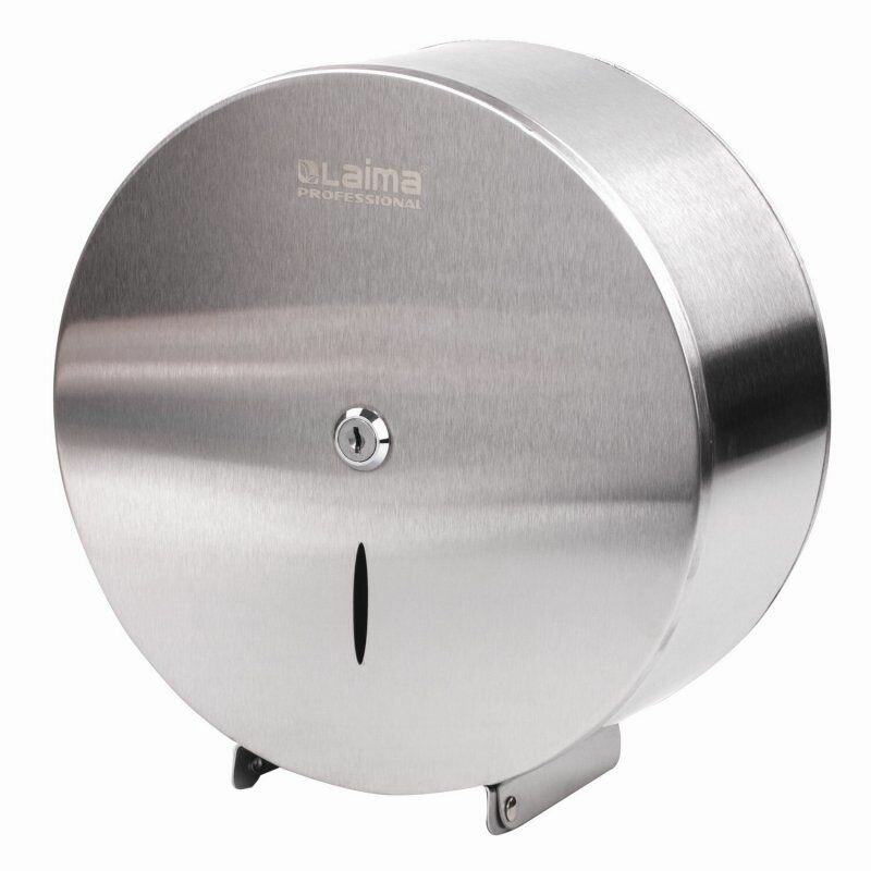 Диспенсер для туалетной бумаги LAIMA PROFESSIONAL INOX T2 малый, нерж. сталь, матовый 605698