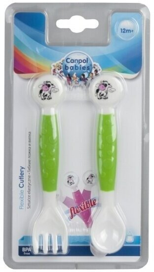 Набор столовых приборов Canpol Babies 56/580 зеленый