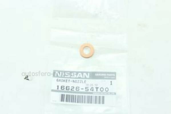NISSAN 1662654T00 Уплотнительное кольцо топливной форсунки NISSAN 16626-54T00