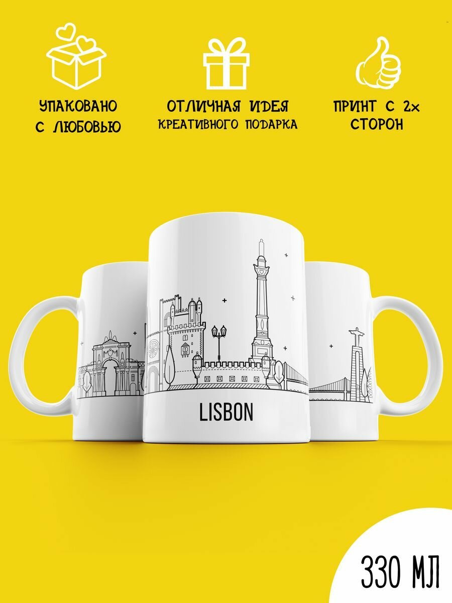 Кружка керамическая Города Мира Лиссабон