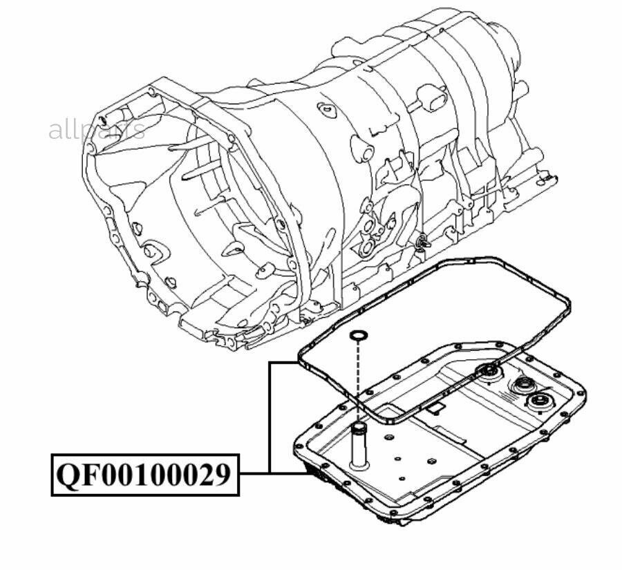 QUATTRO FRENI QF00100029 поддон картера АКПП!\ BMW E60/E61/E63/E64/E65/E66/E90/E91 01>