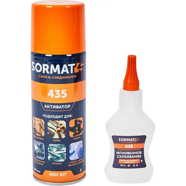 Клей универсальный Sormat MDF KIT 435 35+200