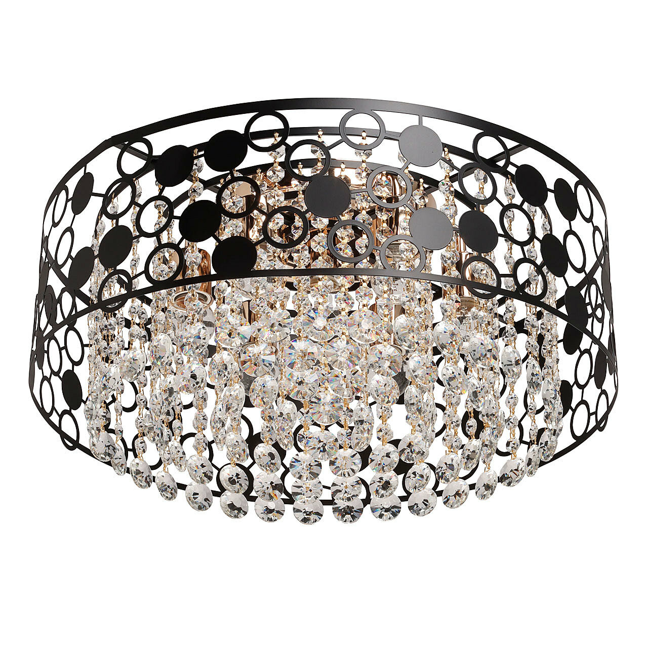 Потолочная люстра De Markt Бриз 111018507, E27, 420Вт, кол-во ламп:7шт, Черный