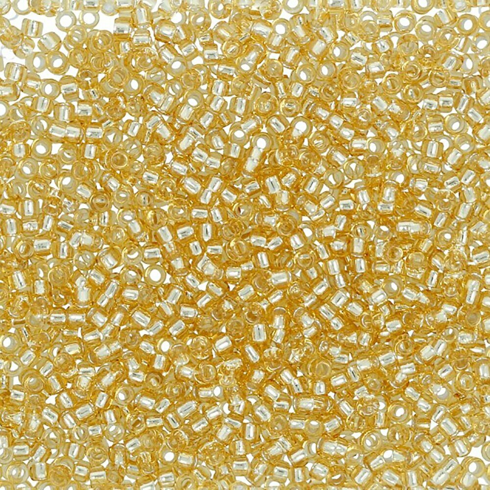 Бисер круглый TOHO 15/0, 2, 1,5 мм, 5х5 г, №0022, светлый золотистый