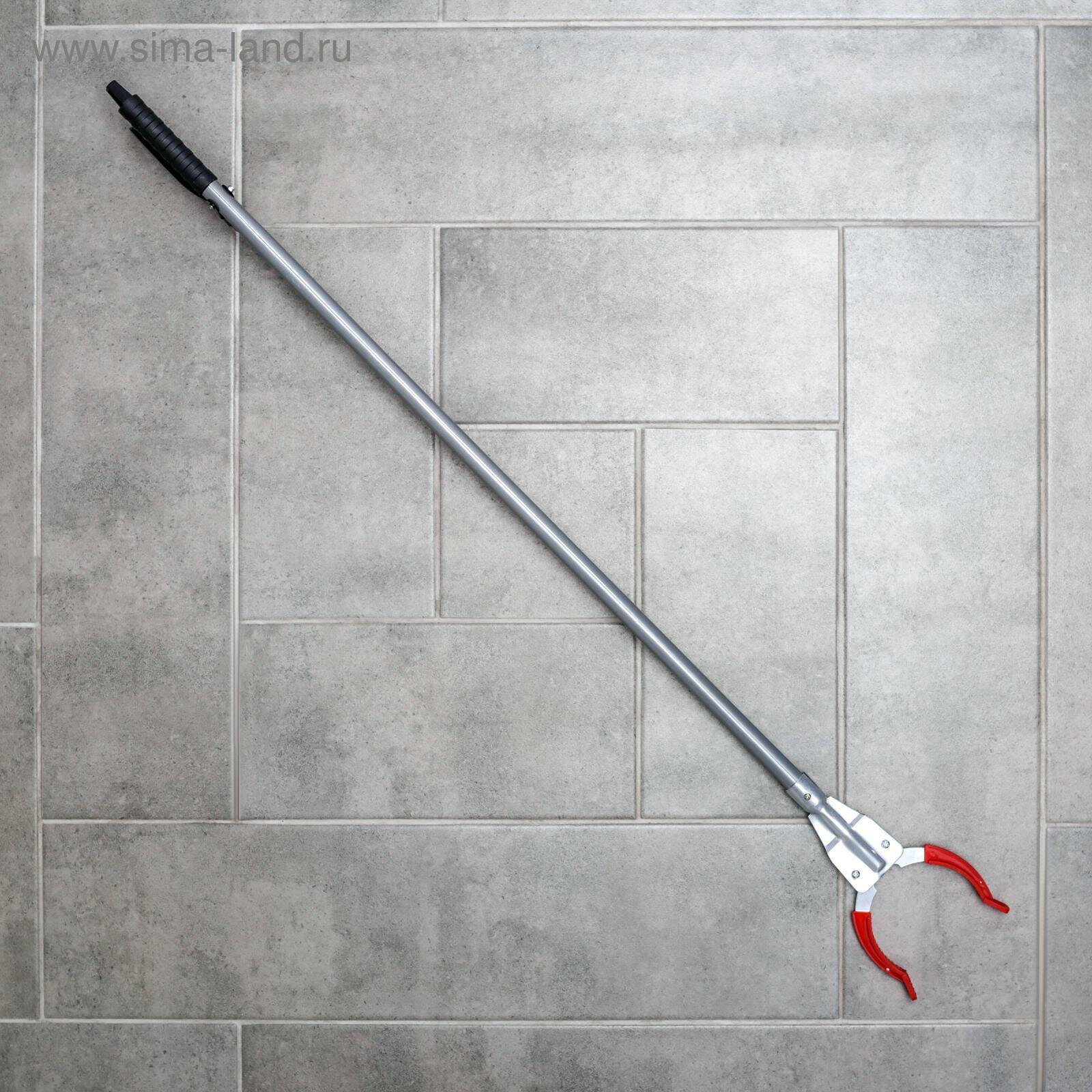 Захват для мусора удлиненный, пластиковые держатели, 12×90 см