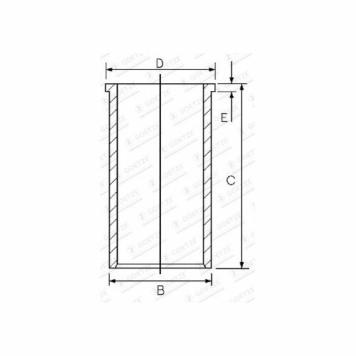 Гильза цилиндра, GOETZE 14-026240-00 (1 шт.)