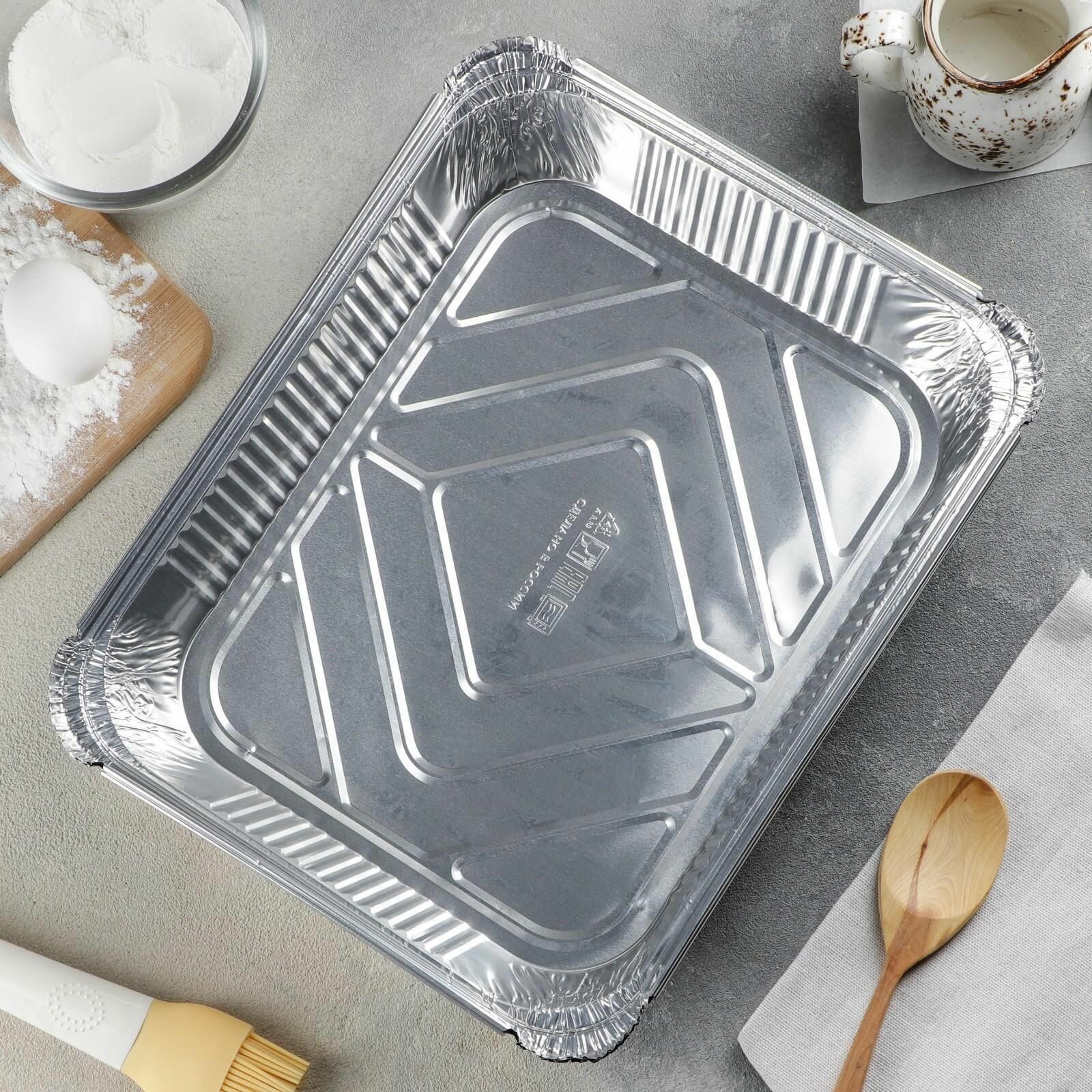 Набор форм для выпечки из фольги, 3,1 л, 2 шт, 32x26x6 см