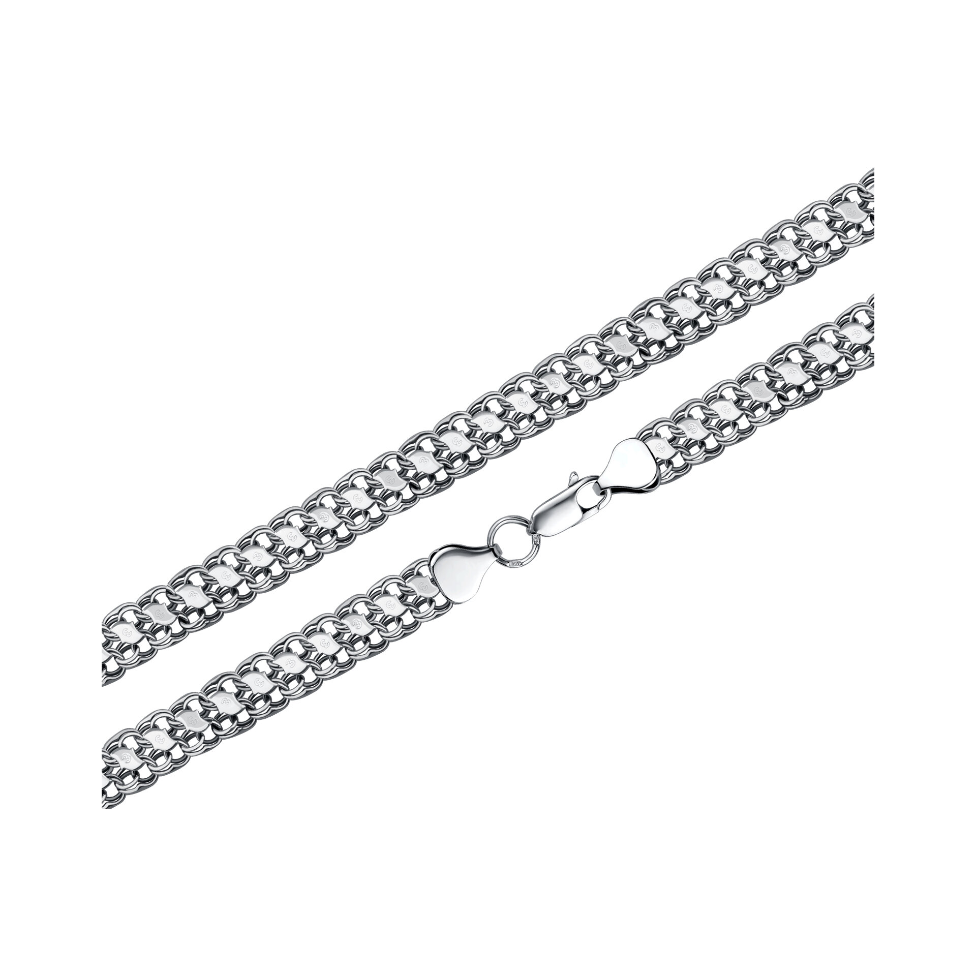 Браслет, серебро, 925 проба, родирование