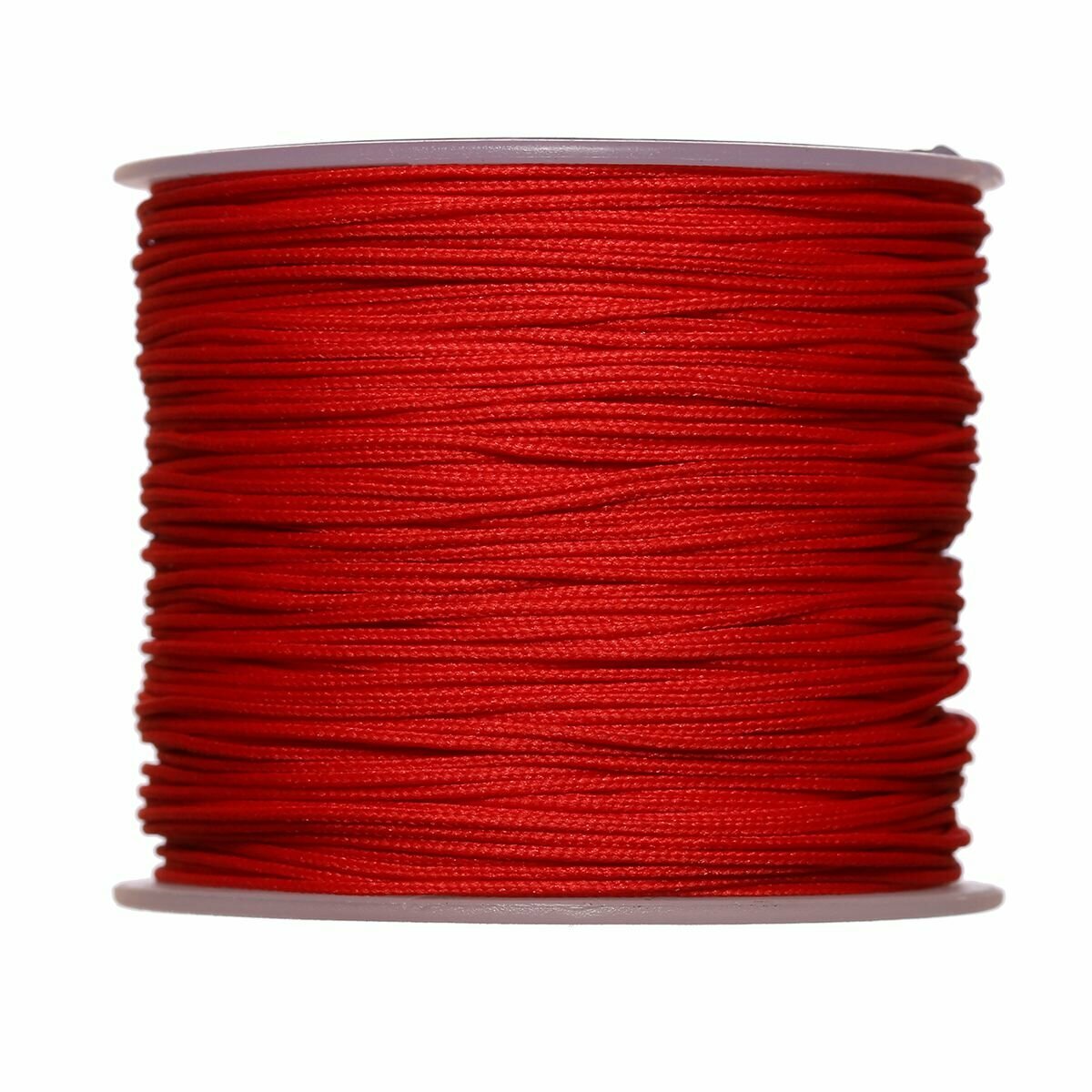 Шнур синтетический тибетский, нейлоновый, около 0.8мм, с леской, красный, 10 метров
