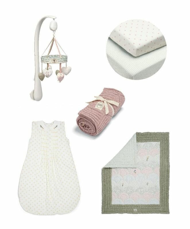 Набор для кроватки для новорожденного Mamas & Papas Laura Ashley из 5 частей, Pink