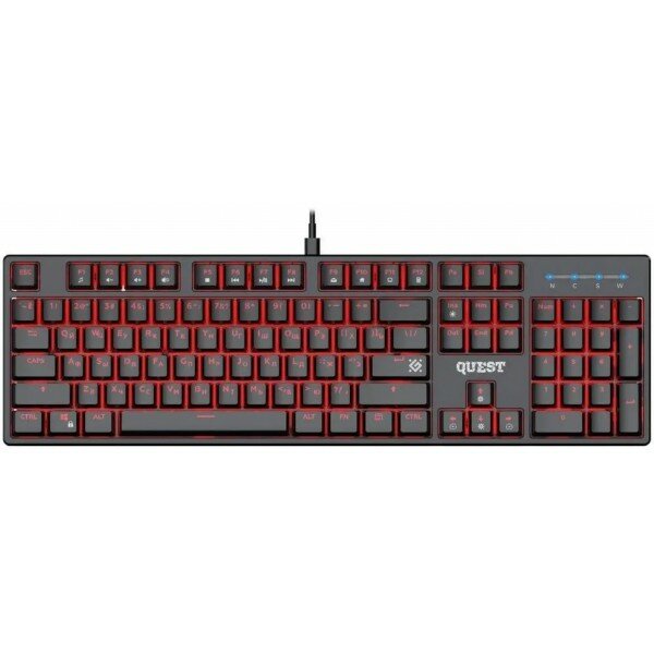 Клавиатура проводная Defender Quest GK-596 RU (45596), USB, черный