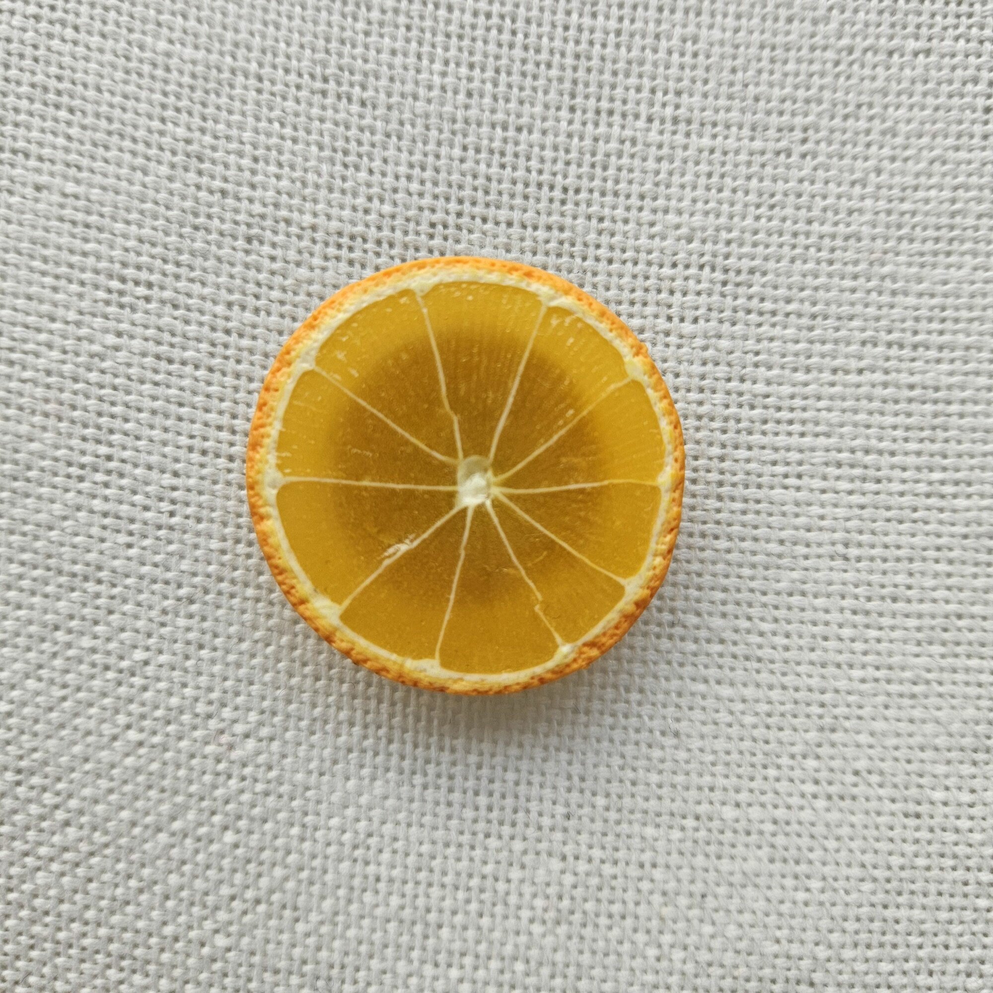 Игольница-магнит/магнитный держатель "Апельсинка"