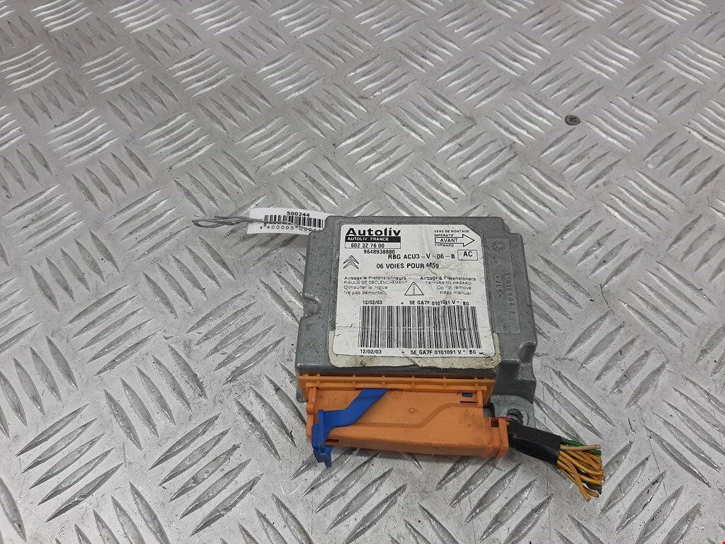 Блок управления Air Bag Citroen Berlingo 1 6556TJ арт. 500244