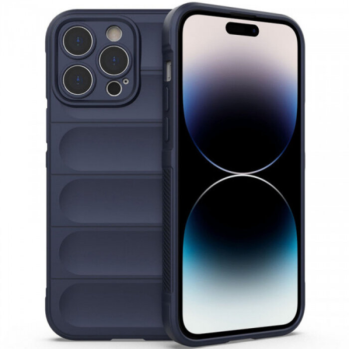 Flex Silicone Противоударный чехол для iPhone 14 Pro с защитой камеры и микрофиброй