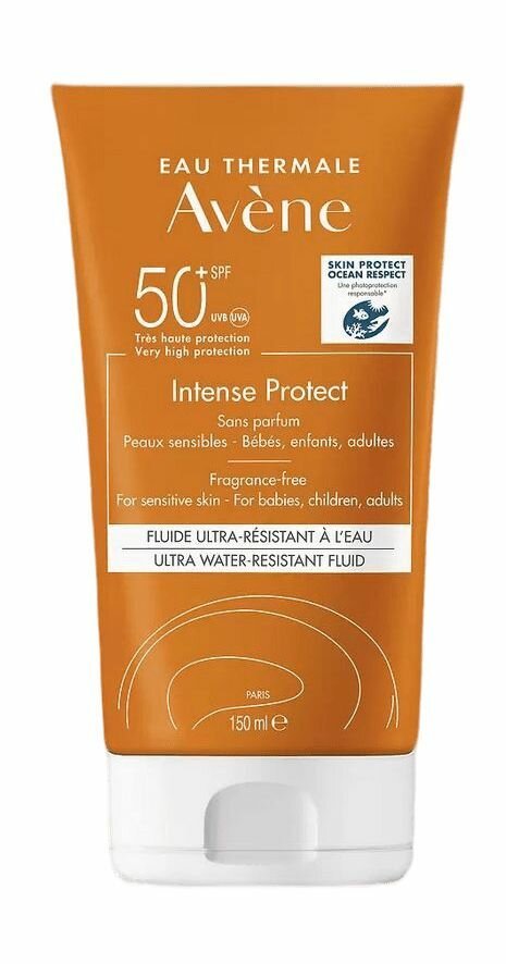 AVENE Intence Protect Ультра Флюид для лица водостойкий солнцезащитный SPF50+, 150 мл