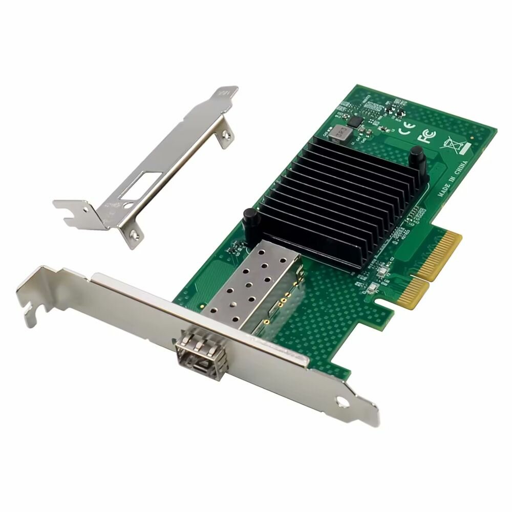 Сетевая карта PCIe x4 (Intel 82599EN) 1 x SFP+ 10Gbps Server NIC (ORIENT XWT-INT520PE4 SFP)