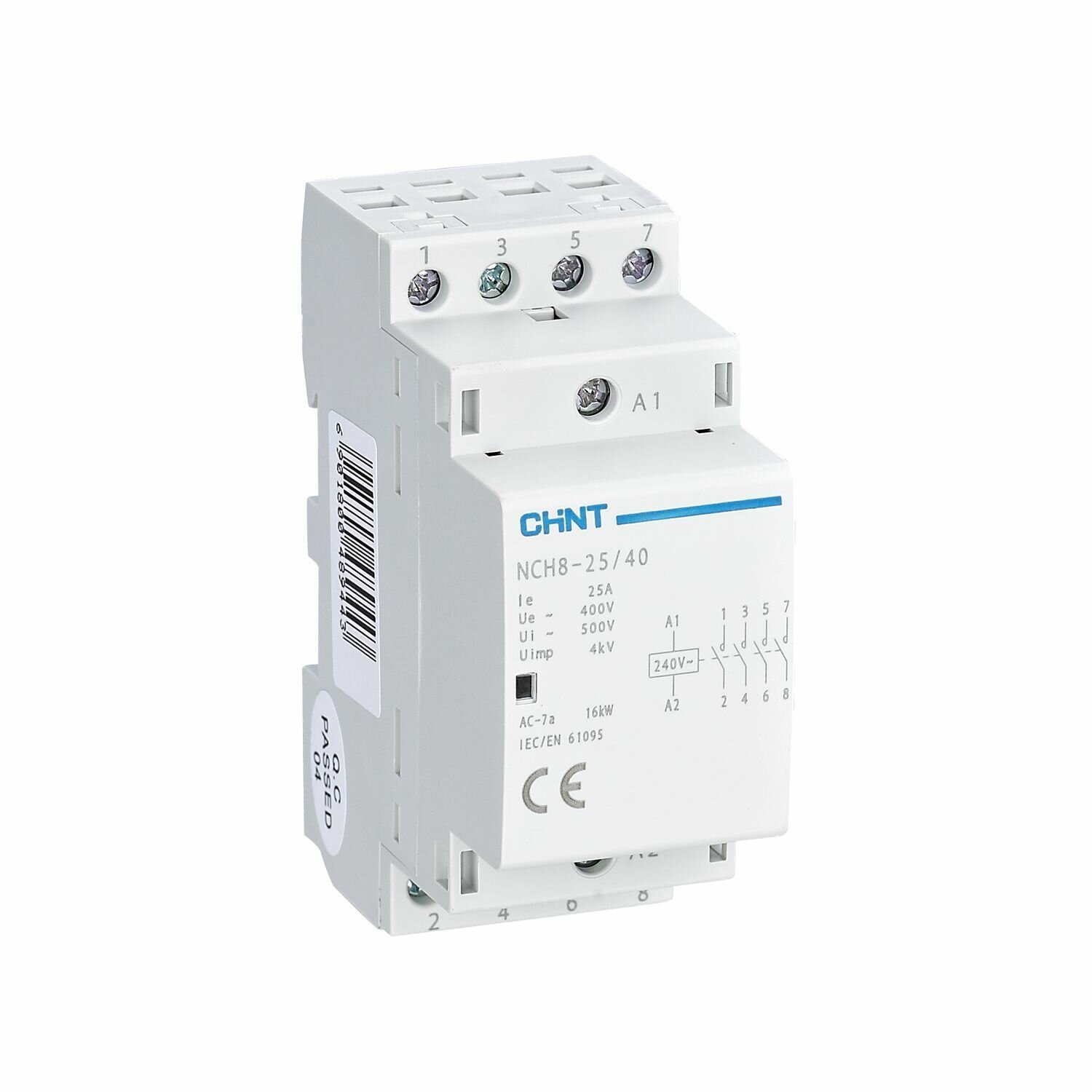 Контактор модульный NCH8-25/40 25А 4НО AC220/230В, 50Гц (R) Chint - CH-256089