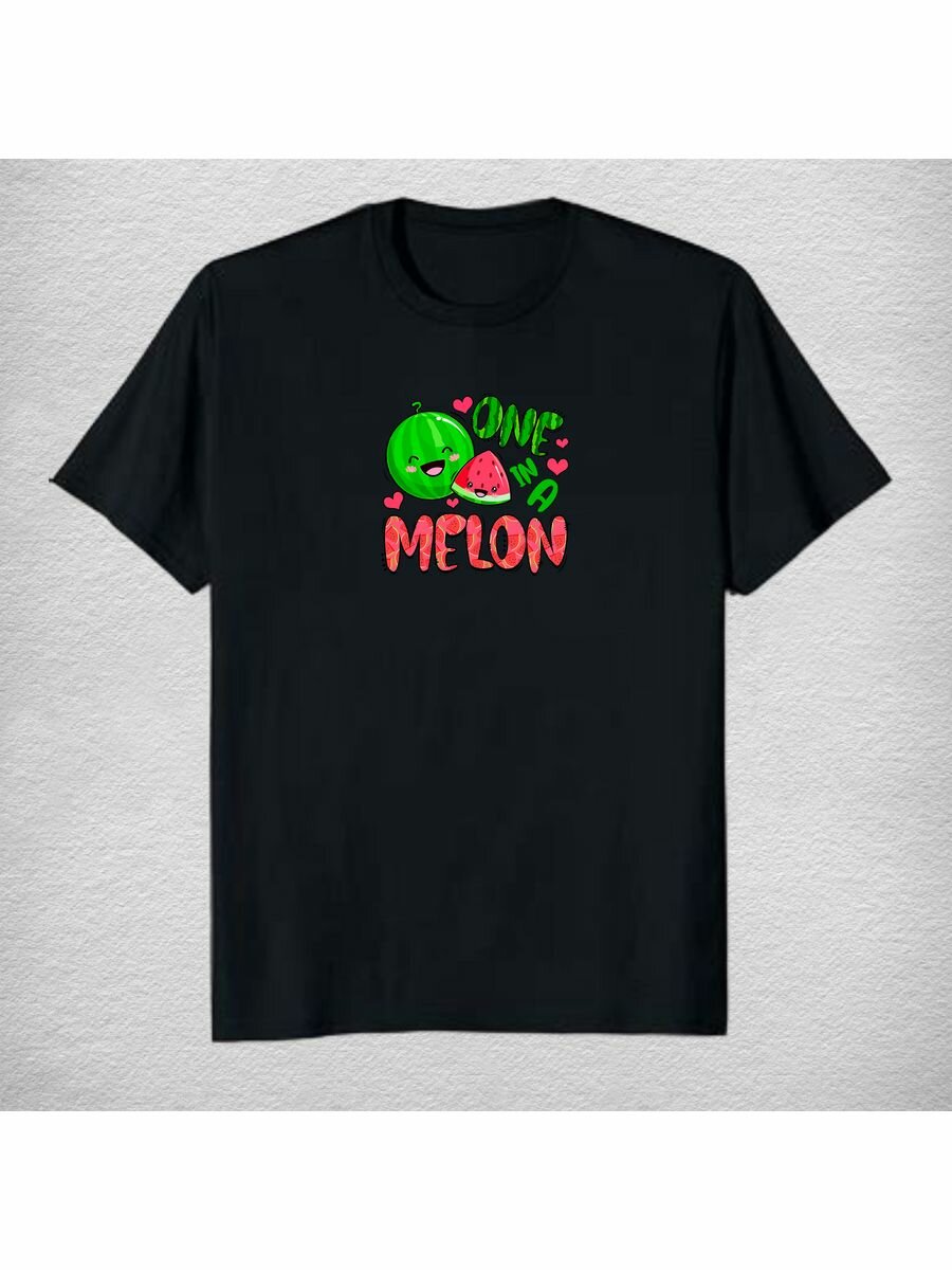 Футболка арбуз зеленый надпись