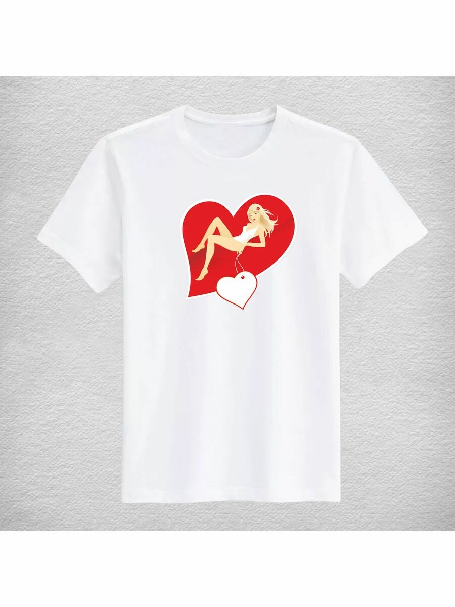 Футболка сердце девушка