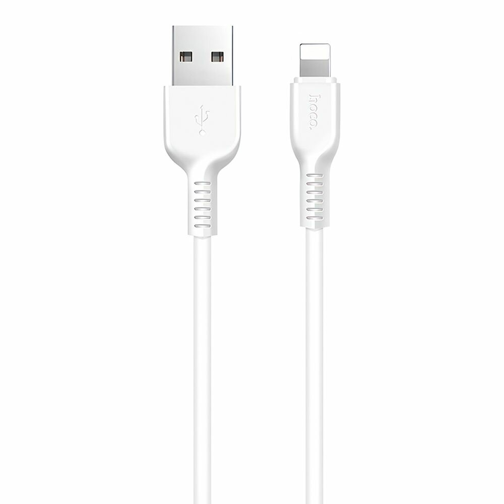 USB кабель HOCO X20 Flash Lightning 8-pin, 2м, PVC (белый)