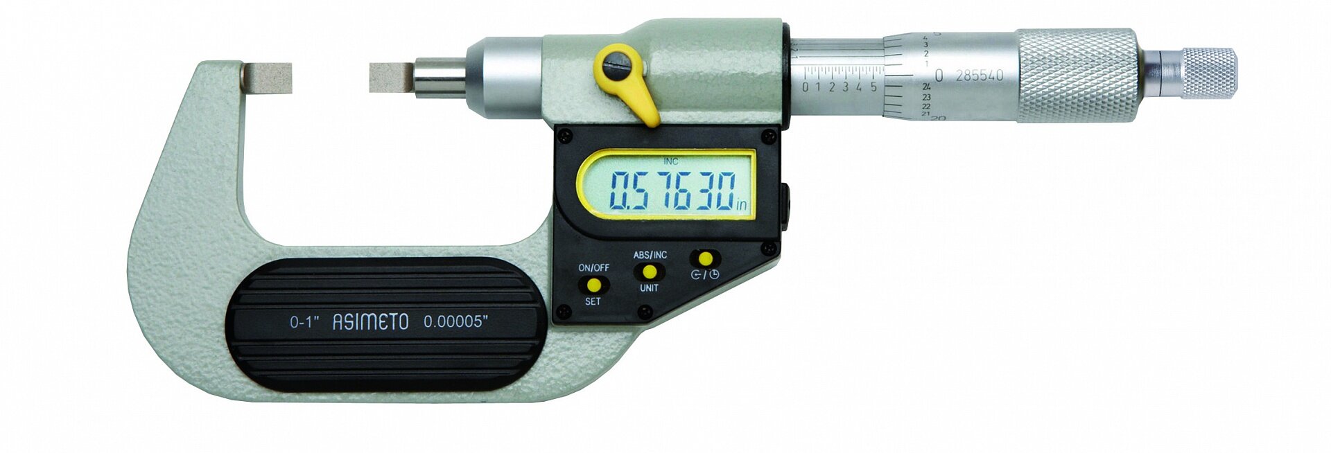ASIMETO 117-04-0 Микрометр с ножевыми измерительными поверхностями цифровой 0,001 мм, 75-100 мм, тип А