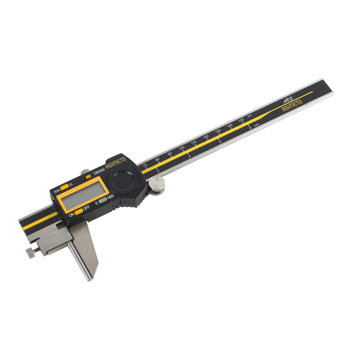 ASIMETO 316-12-2 Штангенциркуль цифровой для измерения толщины стен труб 0,01 мм, 0-300 мм, ABS
