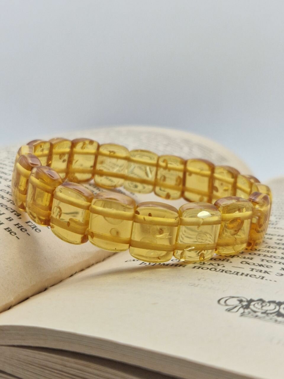 Браслет, янтарь