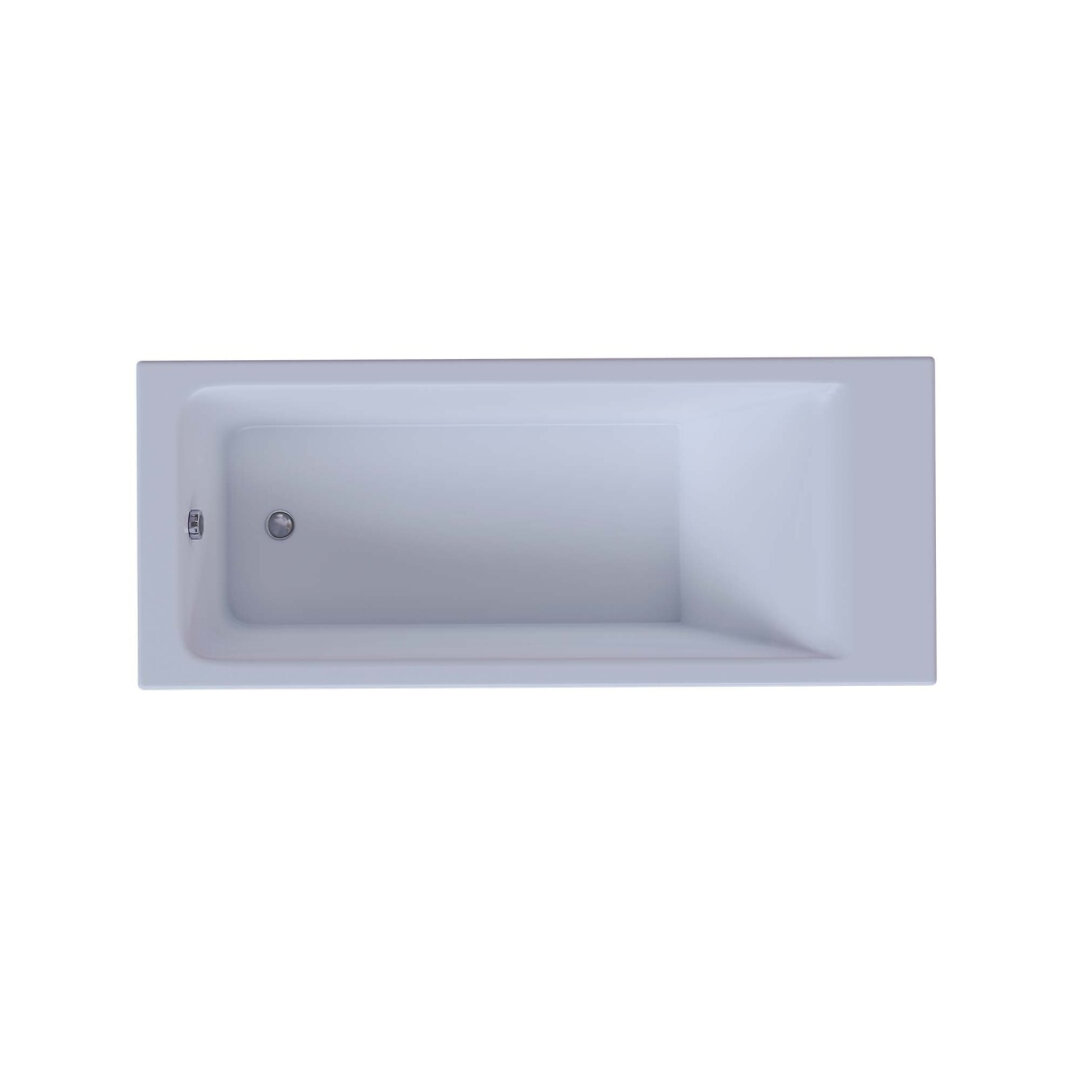 Акриловая ванна 180x80 прямоугольная Aquatek Калибри, пристенная 100% акрил