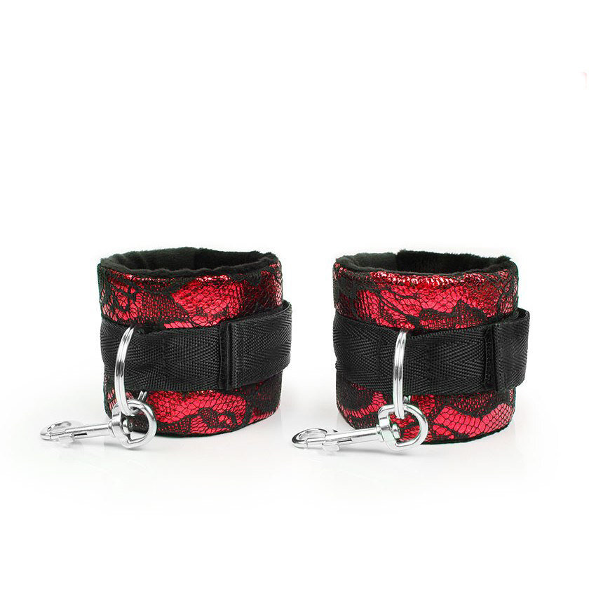 Наручники, чёрно - красные