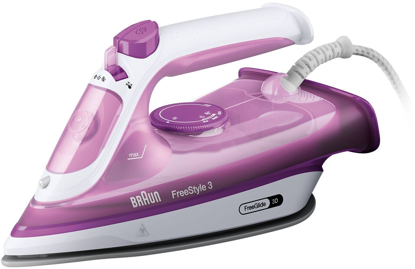 Утюг Braun FI3124PU, керамический, мощность 2400Вт, подошва керамическая, 270мл