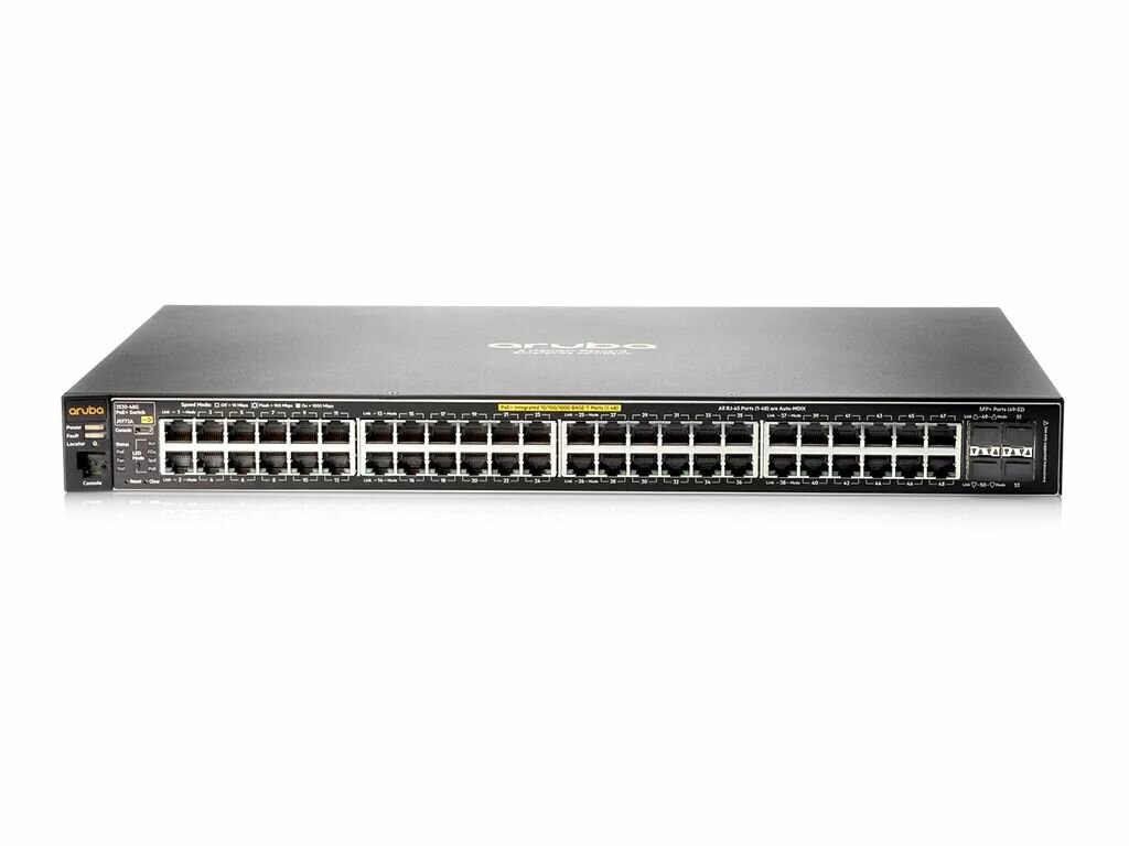 Коммутатор Hewlett-Packard Enterprise Aruba 2530-48G-PoE+ J9772A, 48 портов, PoE+