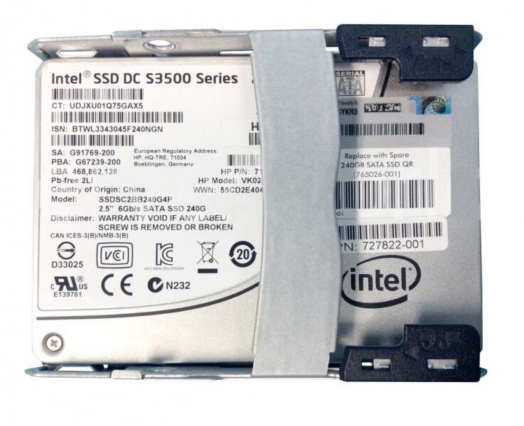 Жесткий диск HP 764949-B21 240Gb SATAIII 2,5" SSD