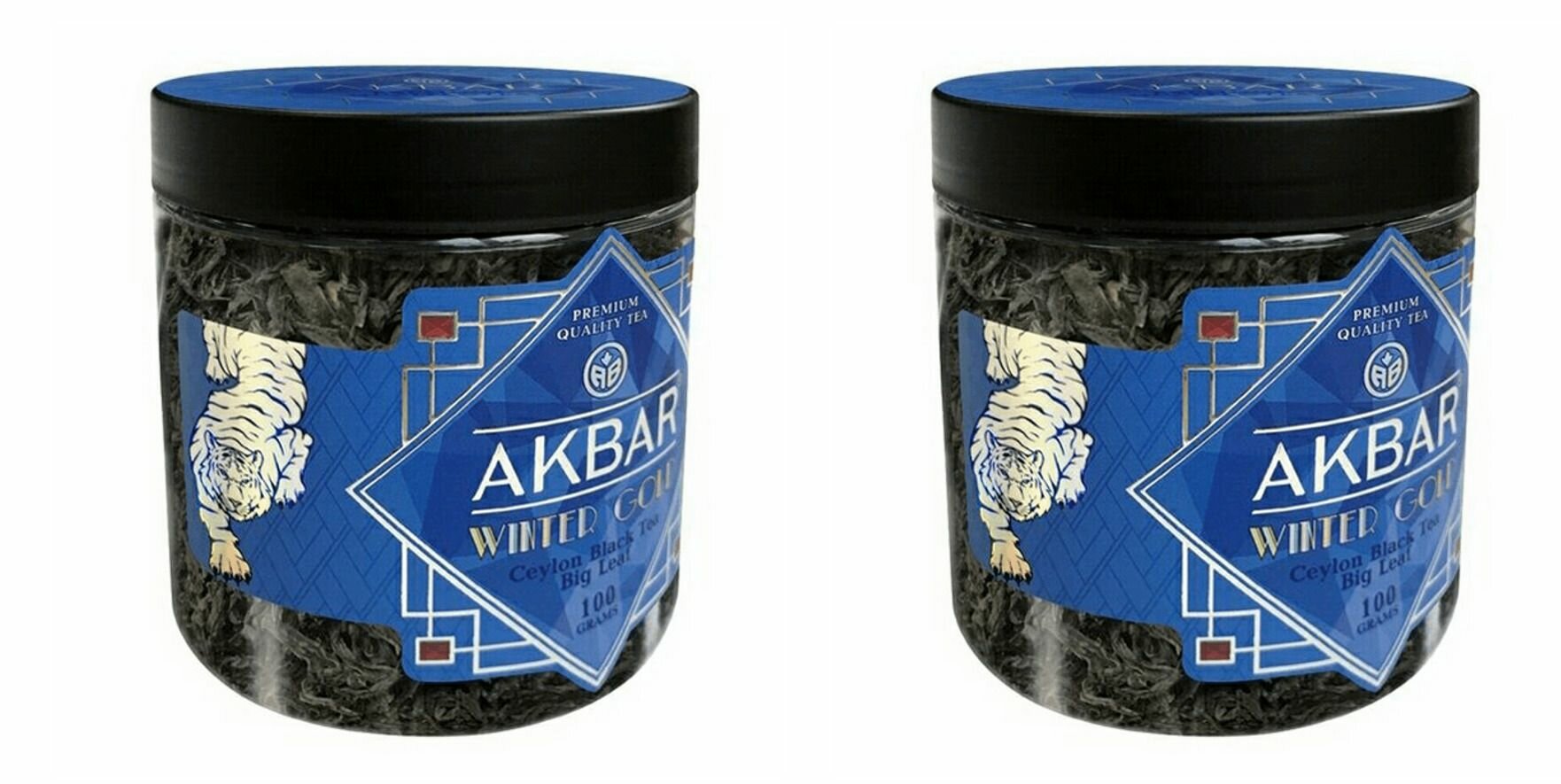Akbar Чай черный Winter Gold, 100 г, 2 уп