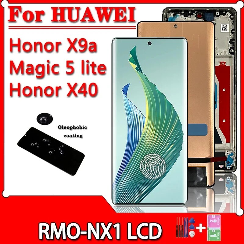 Новинка для Huawei Honor X9a RMO-NX1 LCD Honor X40 сенсорный экран дигитайзер для Honor Magic5 lite 5 lite RMO-NX3 LCD Black NO Frame