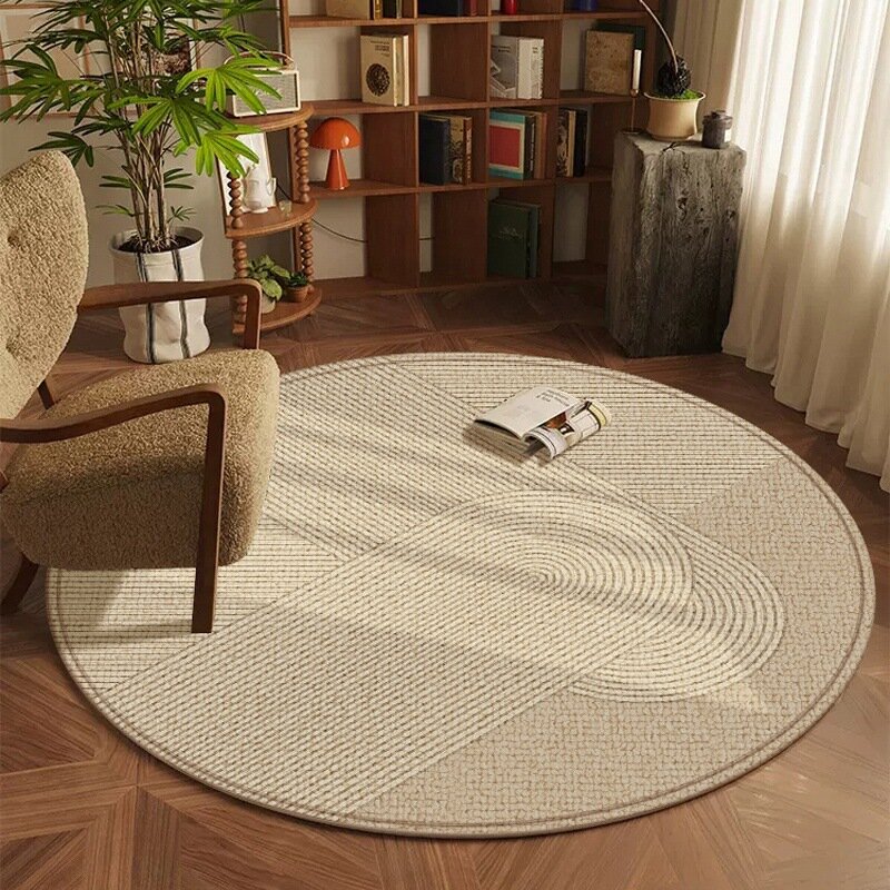 Европейский стиль круглый офисный ковер для гостиной, коврик для дивана, кофейного стола, коврик для кабинета, коврик для вращающегося стула, коврик для качалки, коврик для спальни, прикроватный коврик