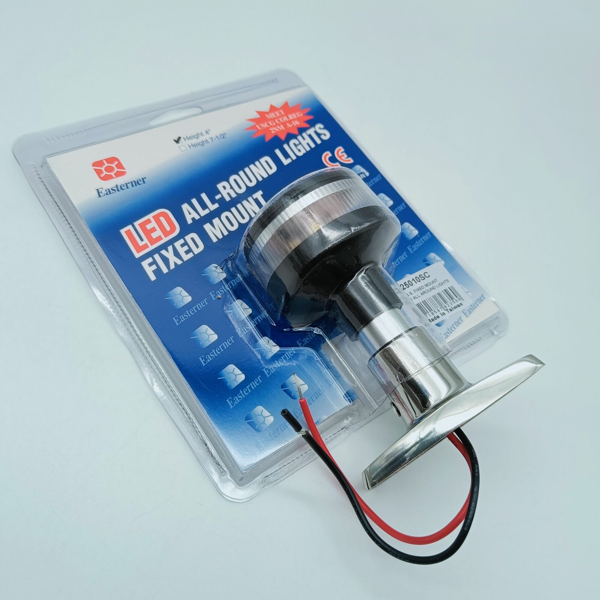 Светодиодный топовый огонь Easterner 12 В LED клотиковый на стойке 102 мм для лодки, катера, судна (
